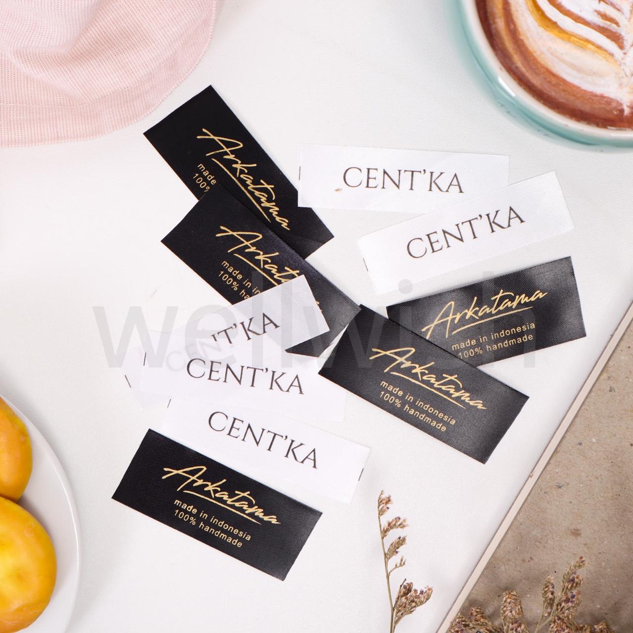 Label Baju Bahan Satin Printing Proses Cepat Harga Hemat - Wellwish ...