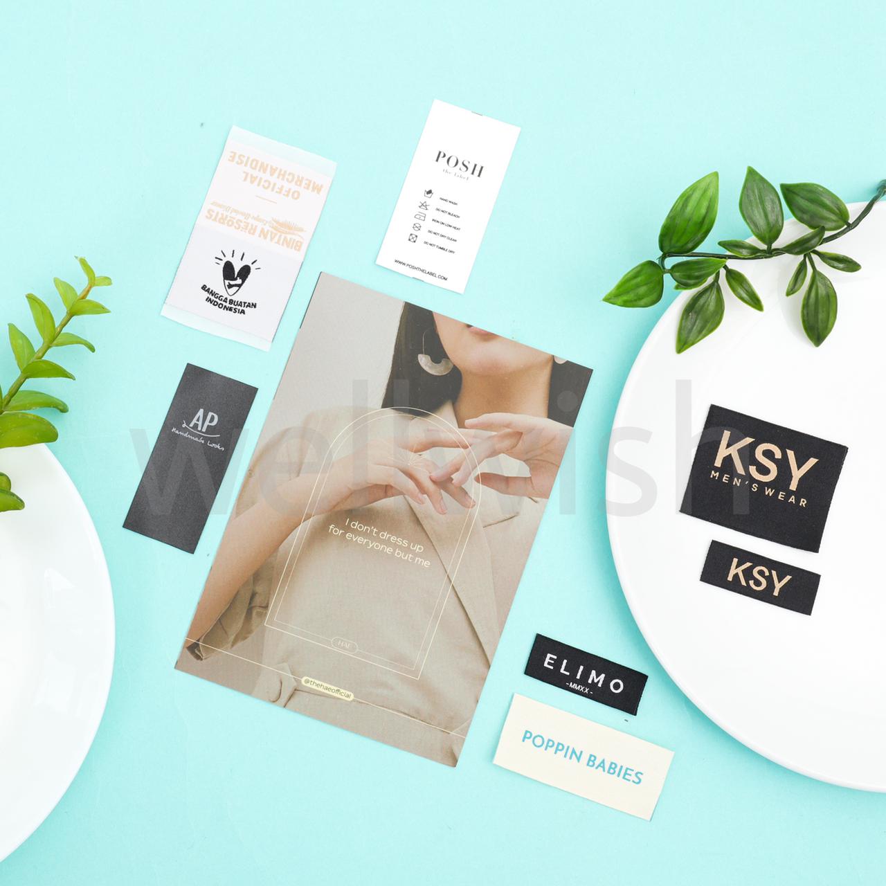 Bikin Label Baju Murah Hanya Rp.175 per pcs - Wellwish Creative